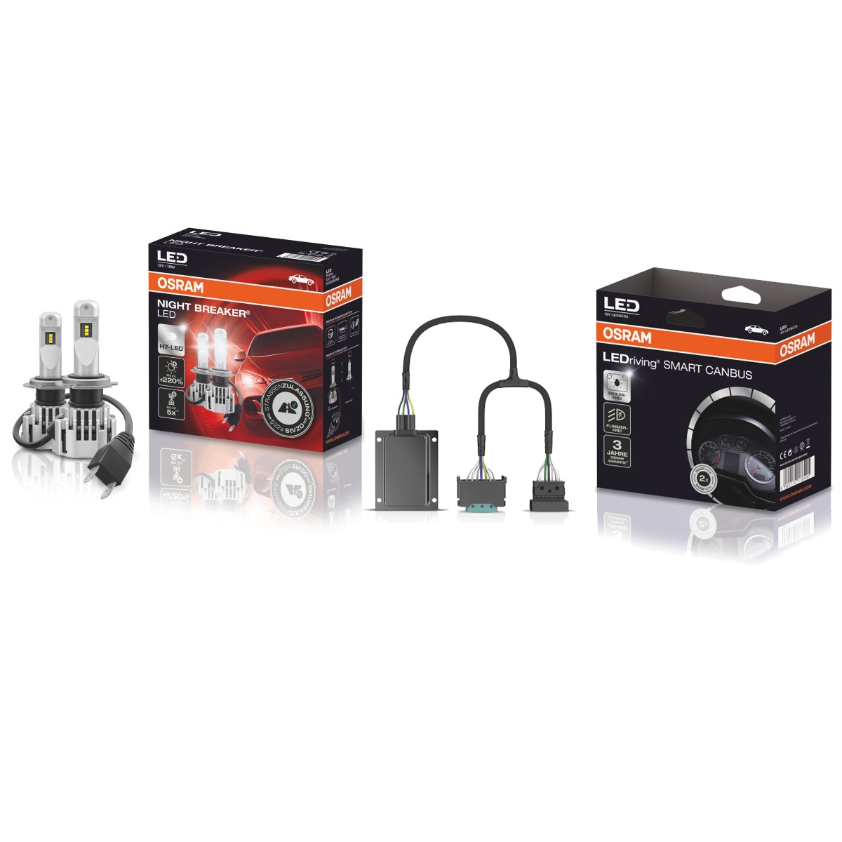 myTuning24 Onlinehandel - Osram Night Breaker LED Komplettsets für Opel Meriva B